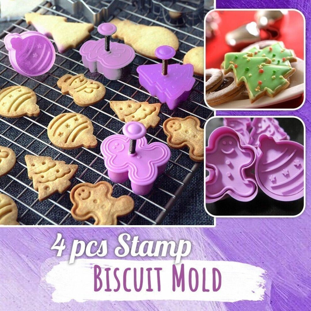 4pcs Stamp Biscuit Mold – Jxdegree
