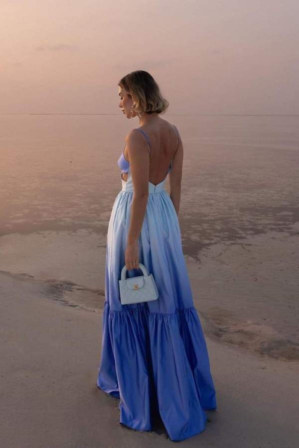 Ethel Cut-out Gradient Maxi Slip Dress – Jxdegree