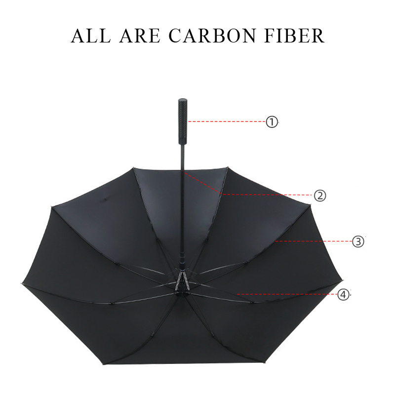 Ultra-Lightweight Carbon Fiber Umbrella - Auto-Open, Windproof ...