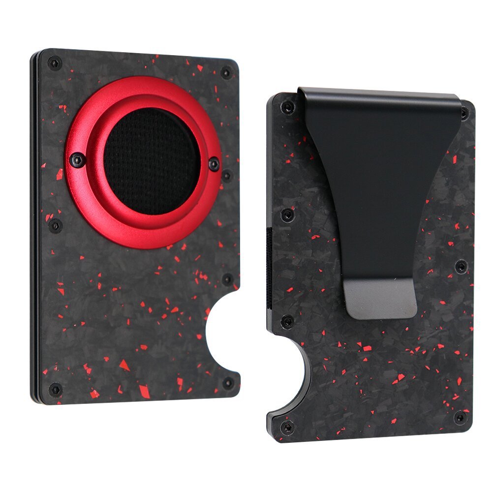 Forged Carbon Fiber Credit Card Holder RFID Blocking Slim Money Clip ...
