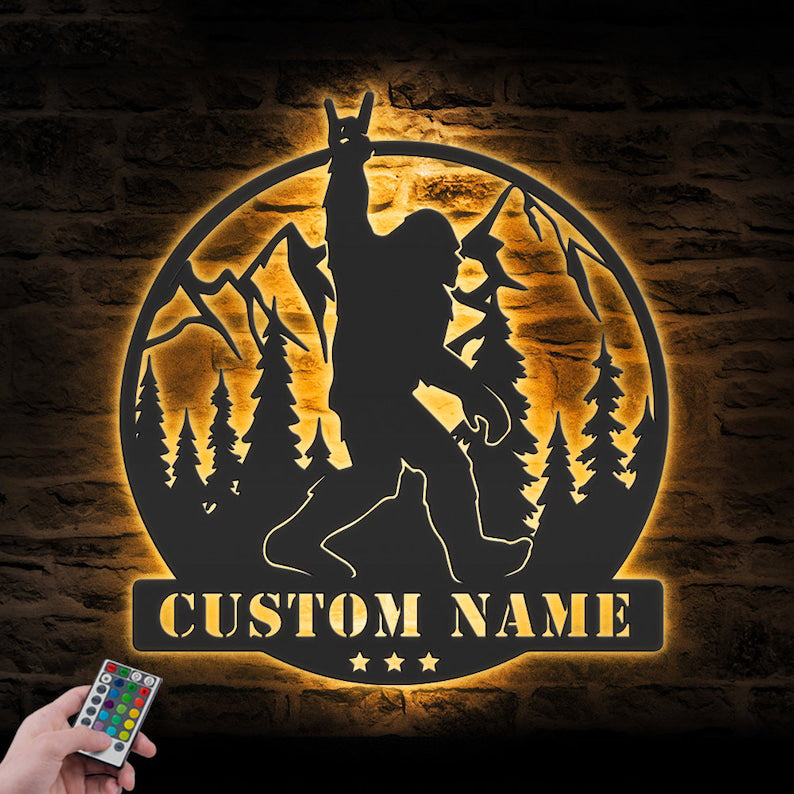 Personalized Sasquatch Sign with LED Light – JEWELRYGLOWS