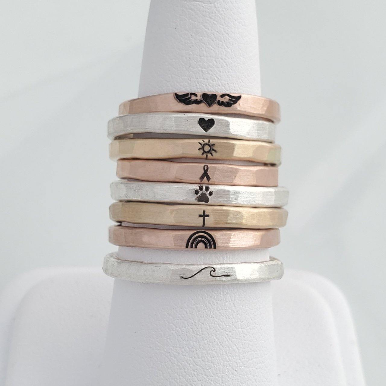 Stackable Symbol Spacer Ring – JEWELRYGLOWS