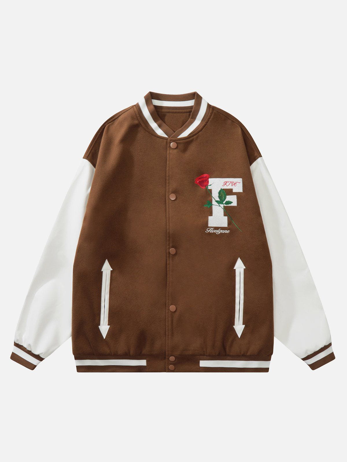 Letter Rose Varsity Jacket