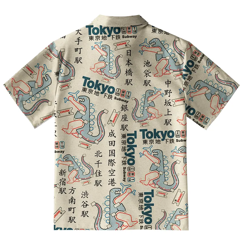 Funny Tokyo Subway Map Aloha Hawaiian Shirt – Fishneo