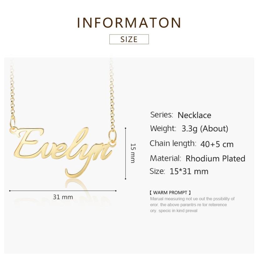 Custom Name Necklace Gold Personalized Name Chain Sterling Silver ...