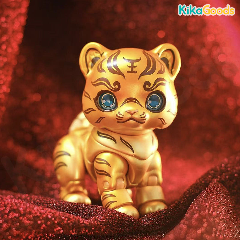Inscribed Bronze Tiger Tally Gold Fuzai Limited Action Figure ...