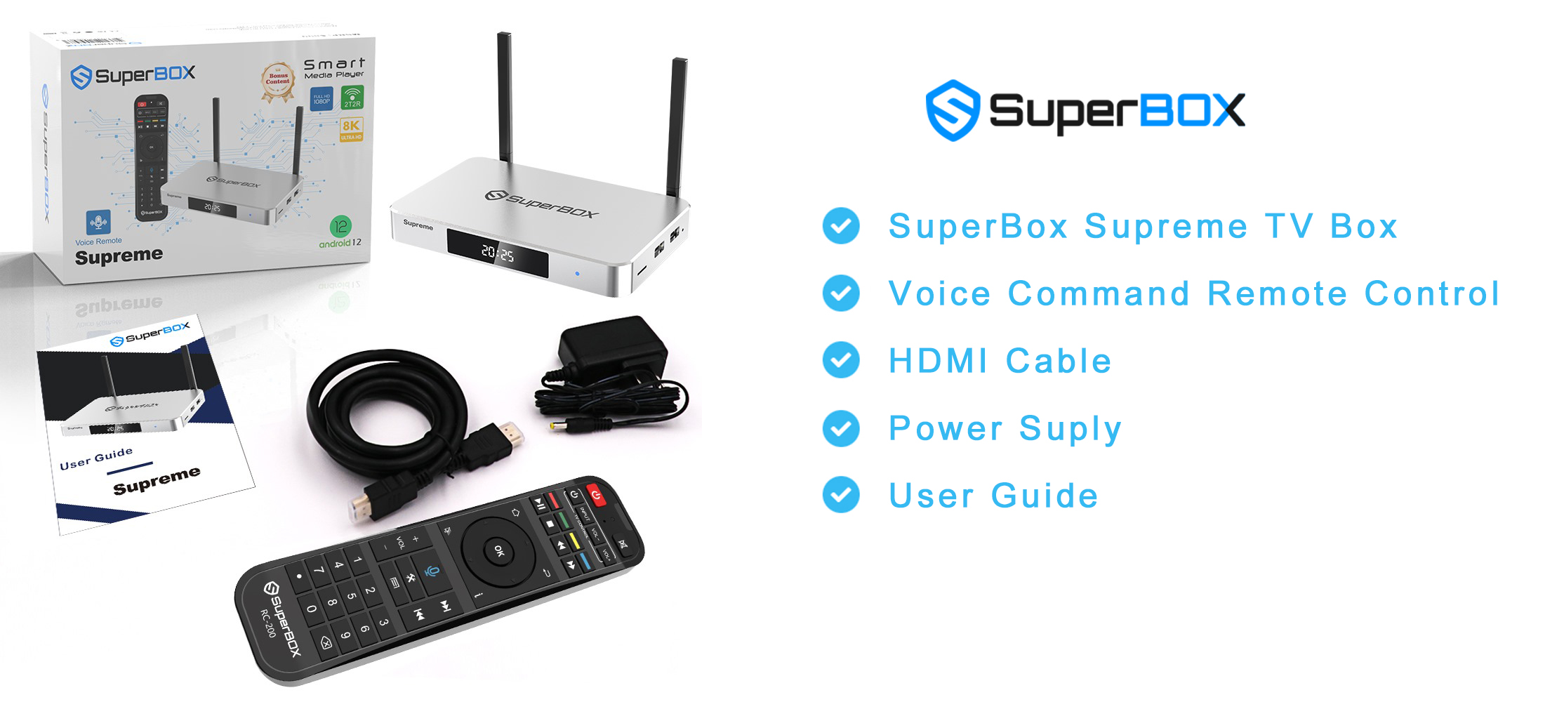 SuperBox Supreme Android TV Box (New & Exclusive Channels)