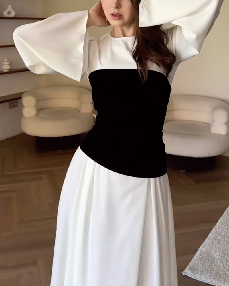 Consistent contrasting dress – Kunmcq