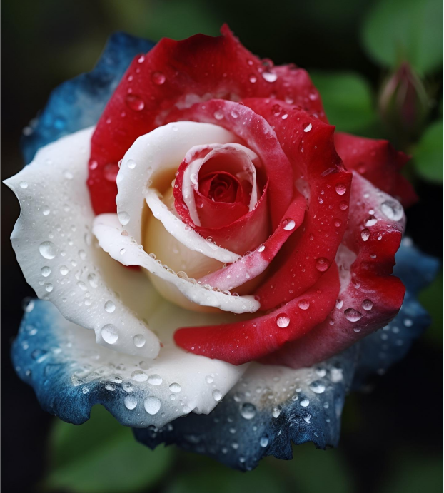 Rare Three-color Rose Seeds For Home Potted Garden