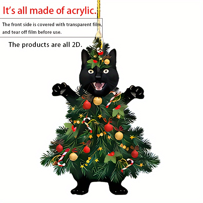 2D Flat Pendant decoration - Cute screamo cat