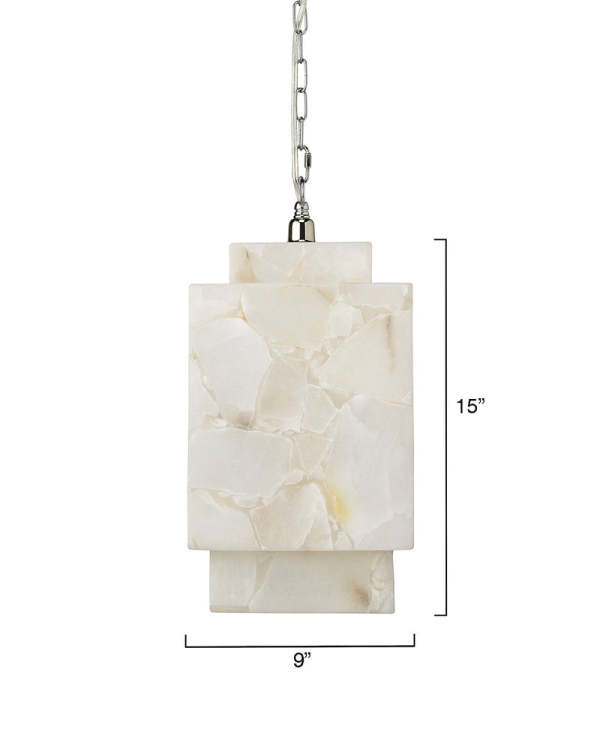 Alabaster Cube Pendant Light – Fullstarlighting