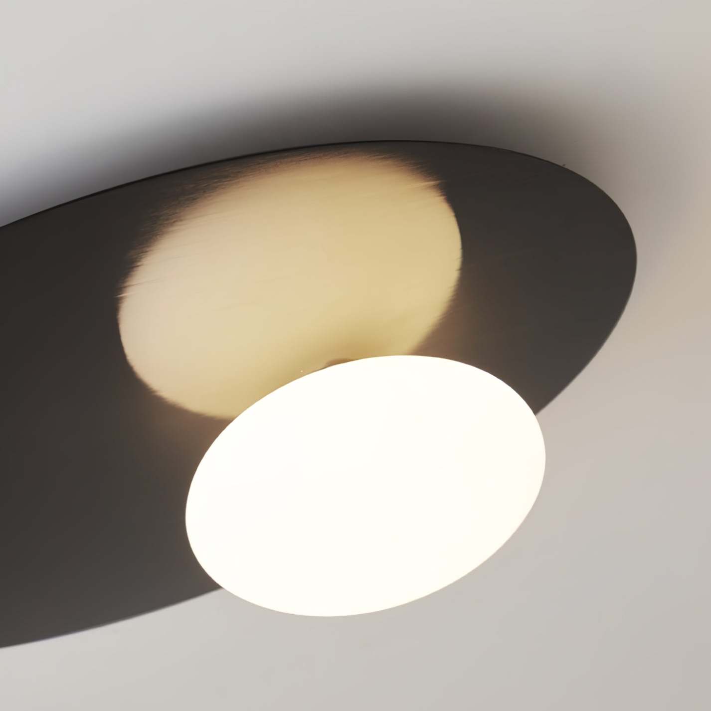 Homdiy Ceiling Light Flush Mount Creative Nodes Angled Glass Ceiling ...