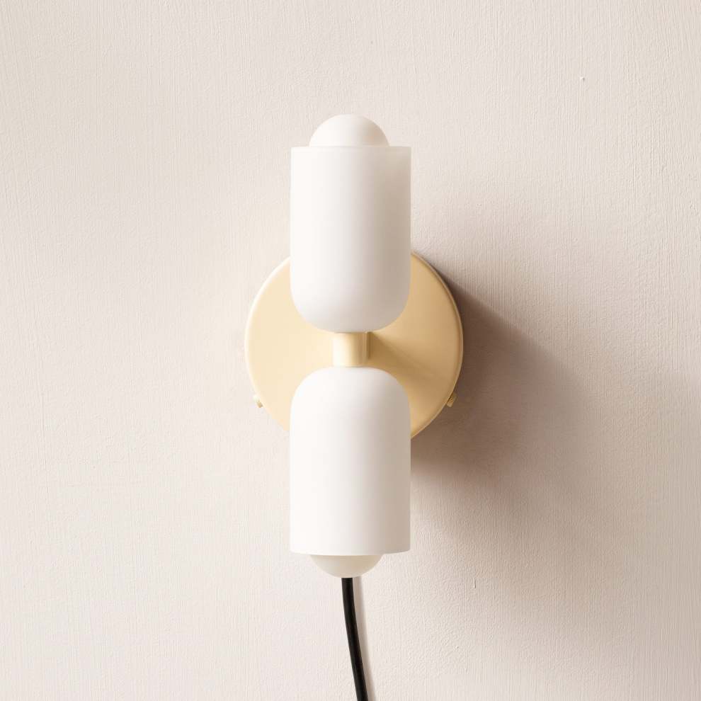 Homdiy Elegant Acrylic Warm Small Wall Lamp For Hallway Entrance Wall ...