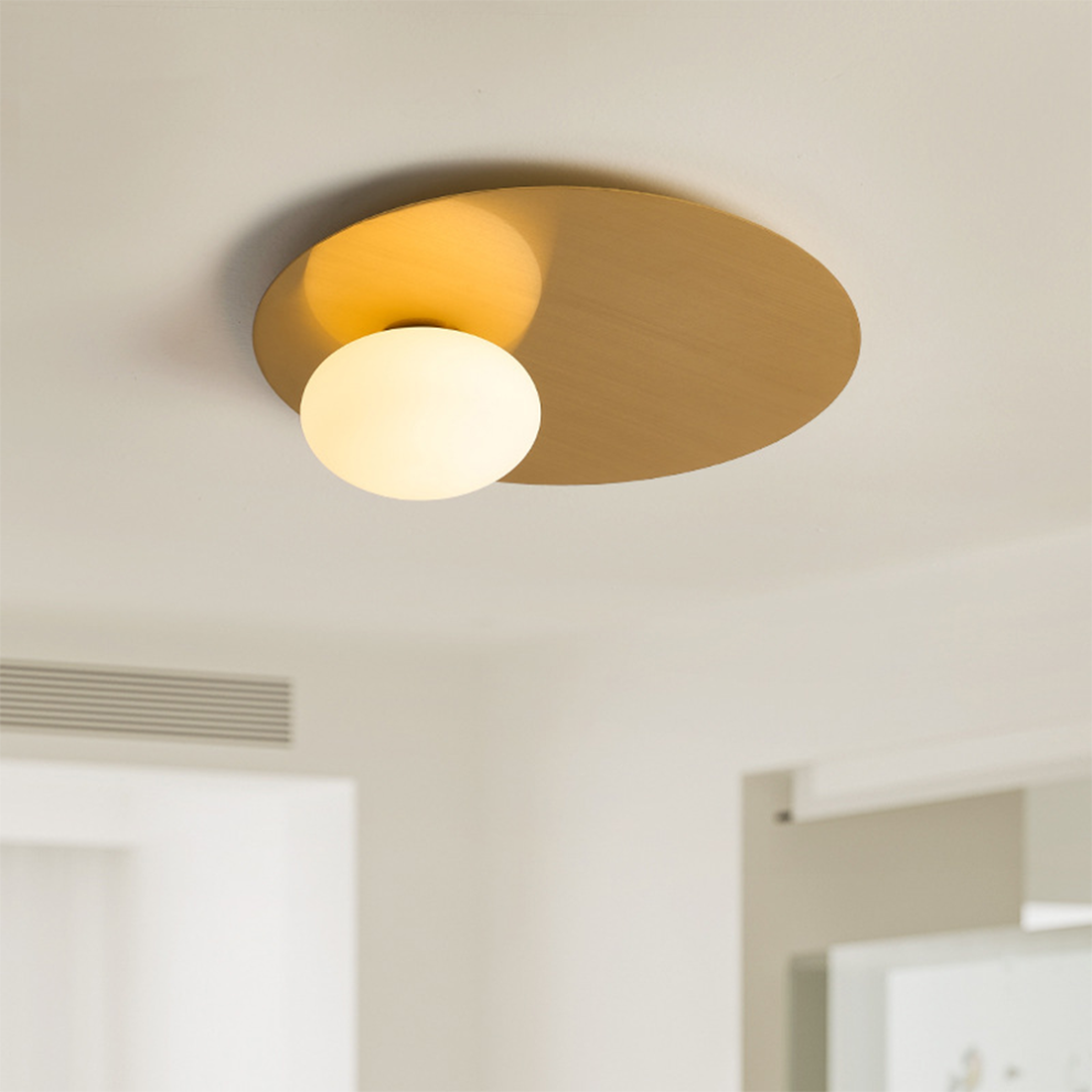 Homdiy Ceiling Light Flush Mount Creative Nodes Angled Glass Ceiling ...