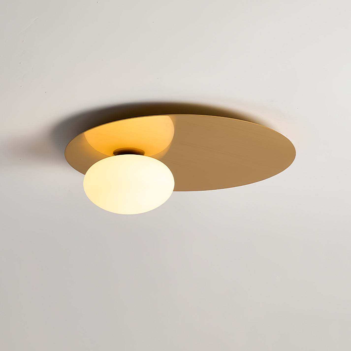 Homdiy Ceiling Light Flush Mount Creative Nodes Angled Glass Ceiling ...
