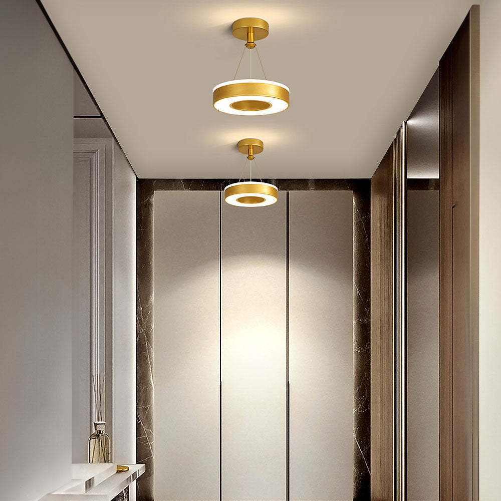Homdiy Ceiling Lamps Black Flush Round LED Ceiling Lights For Living ...