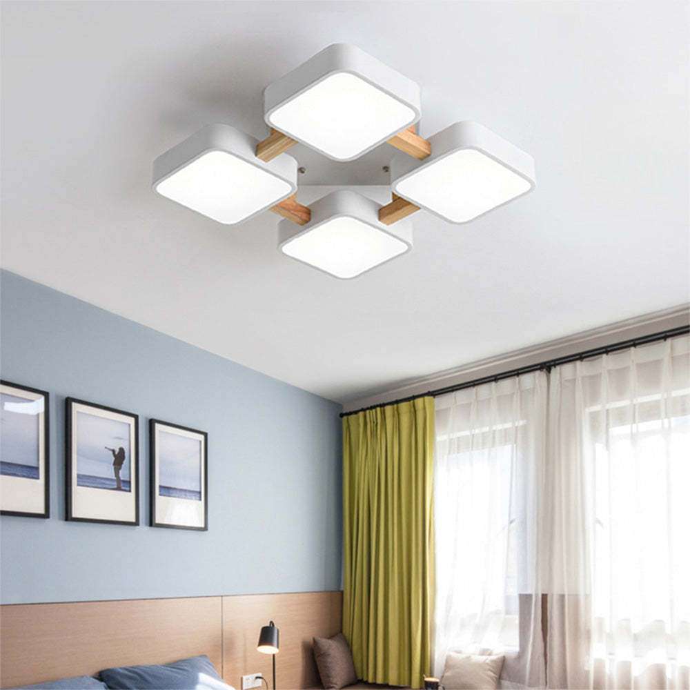 Homdiy Nordic Modern Simple Macaron LED Ceiling Light for Living Room ...