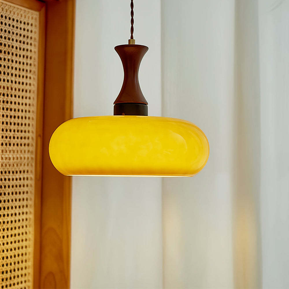 Homdiy Modern Pendant Lights Yellow Pendant Light for Kitchen Islands ...