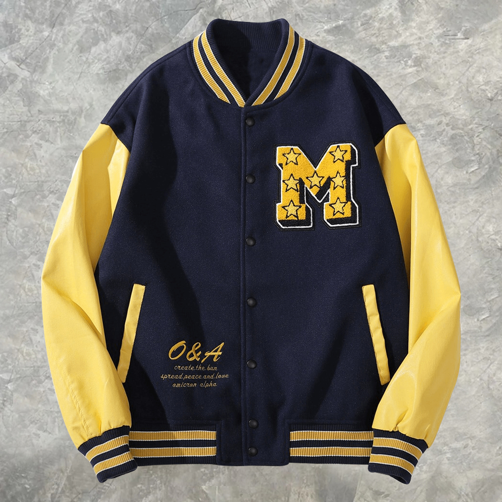 Trendy Colorblock Vintage Preppy Track Jacket – Zakaito