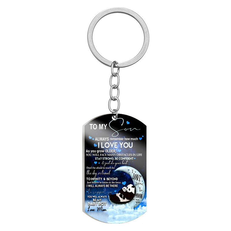 You Will Always Be My Baby Boy - Multi Colors Personalized Keychain ...