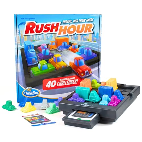 ThinkFun Rush Hour Board Game - Traffic Jam Logic, Brain and Challenge ...