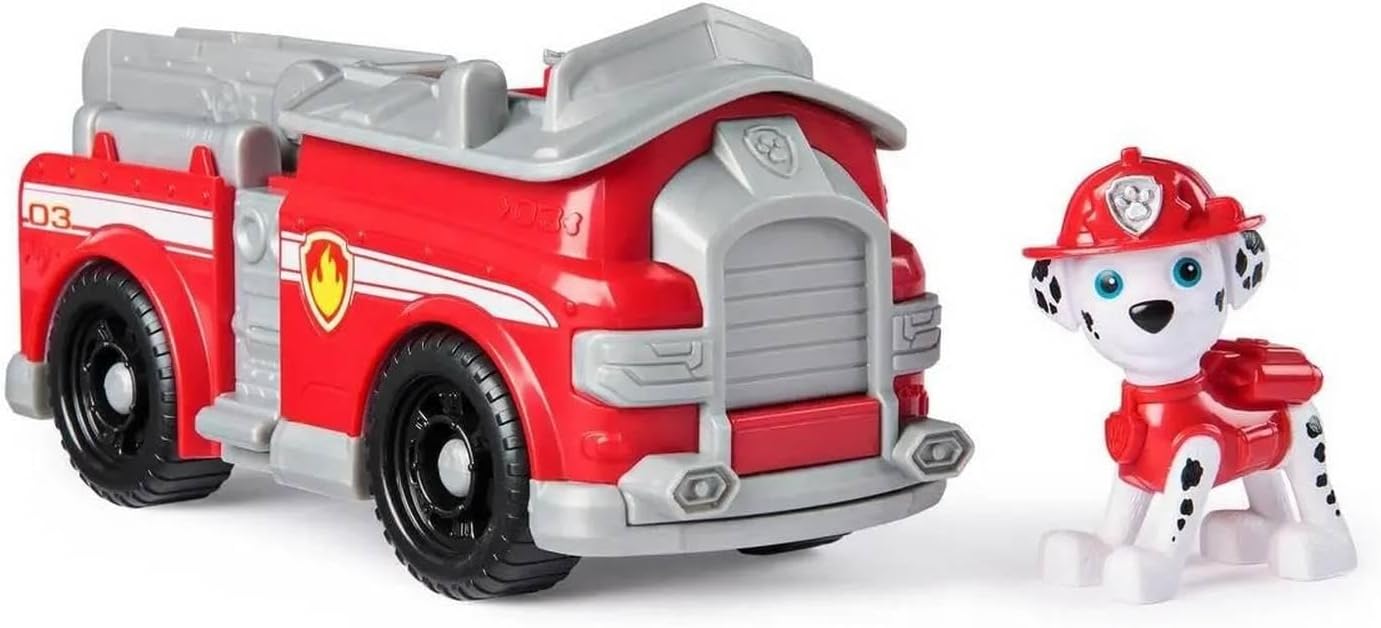 PAW Patrol Marshall's Fire Engine Vehicle and Marshall Action Figure ...