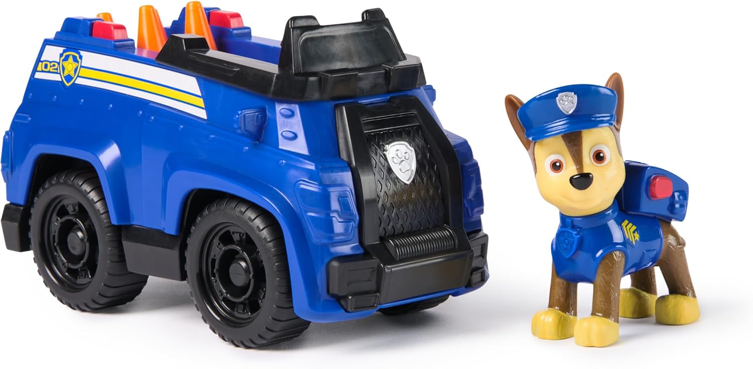 PAW Patrol Chase's Patrol Cruiser Vehicle and Chase Action Figure ...