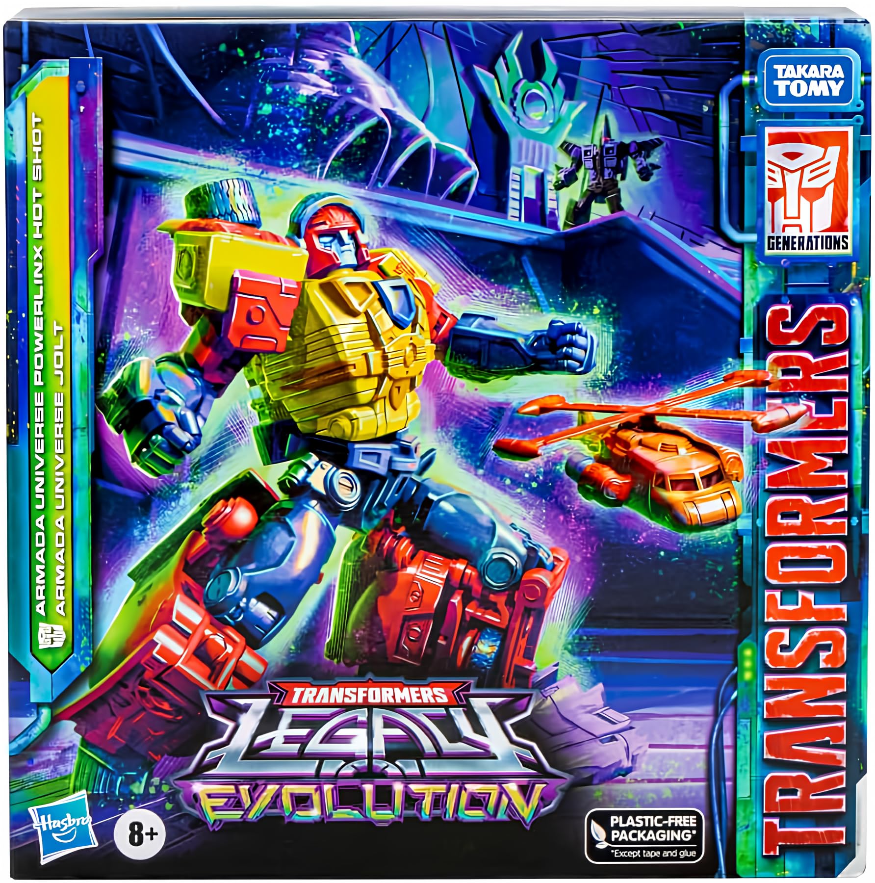 Transformers Legacy Evolution Armada Hot Shot and Jolt Action Figure ...