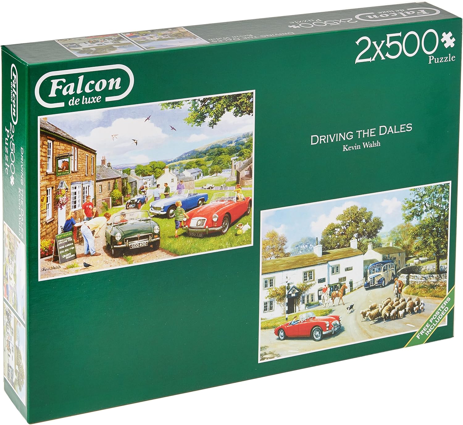 Jumbo Falcon de Luxe Driving in The Dales 2 x 500 Piece Jigsaw Puzzle ...