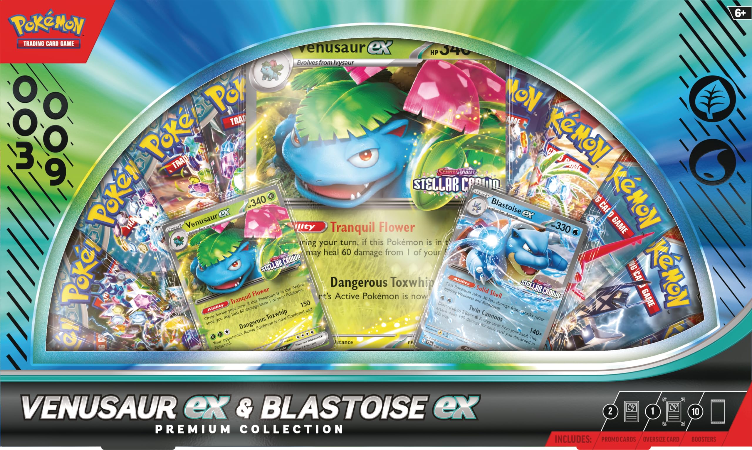 Pokemon Trading Card Game - Venusaur ex and Blastoise ex Premium ...
