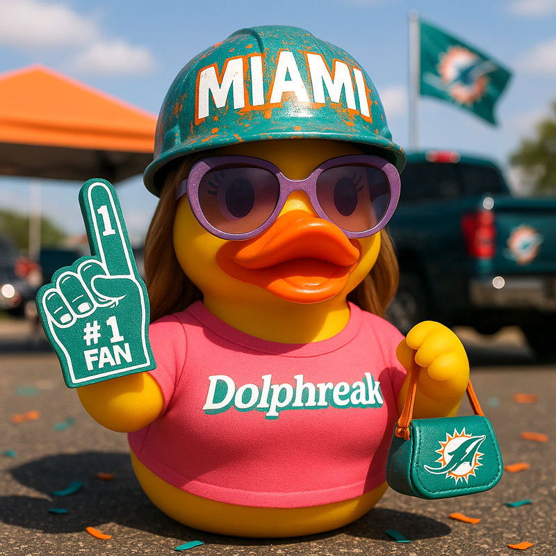 Miami Dolphins Fan Duck – Terioup