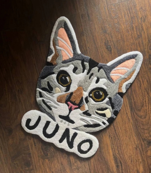 CUSTOM PET RUG - Tufted Rug - Personalised Pet Dog Portrait Rug ...