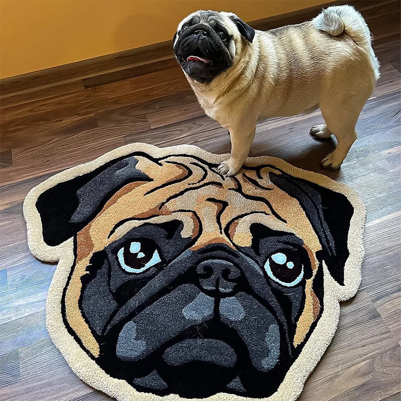 CUSTOM PET RUG - Tufted Rug - Personalised Pet Dog Portrait Rug ...