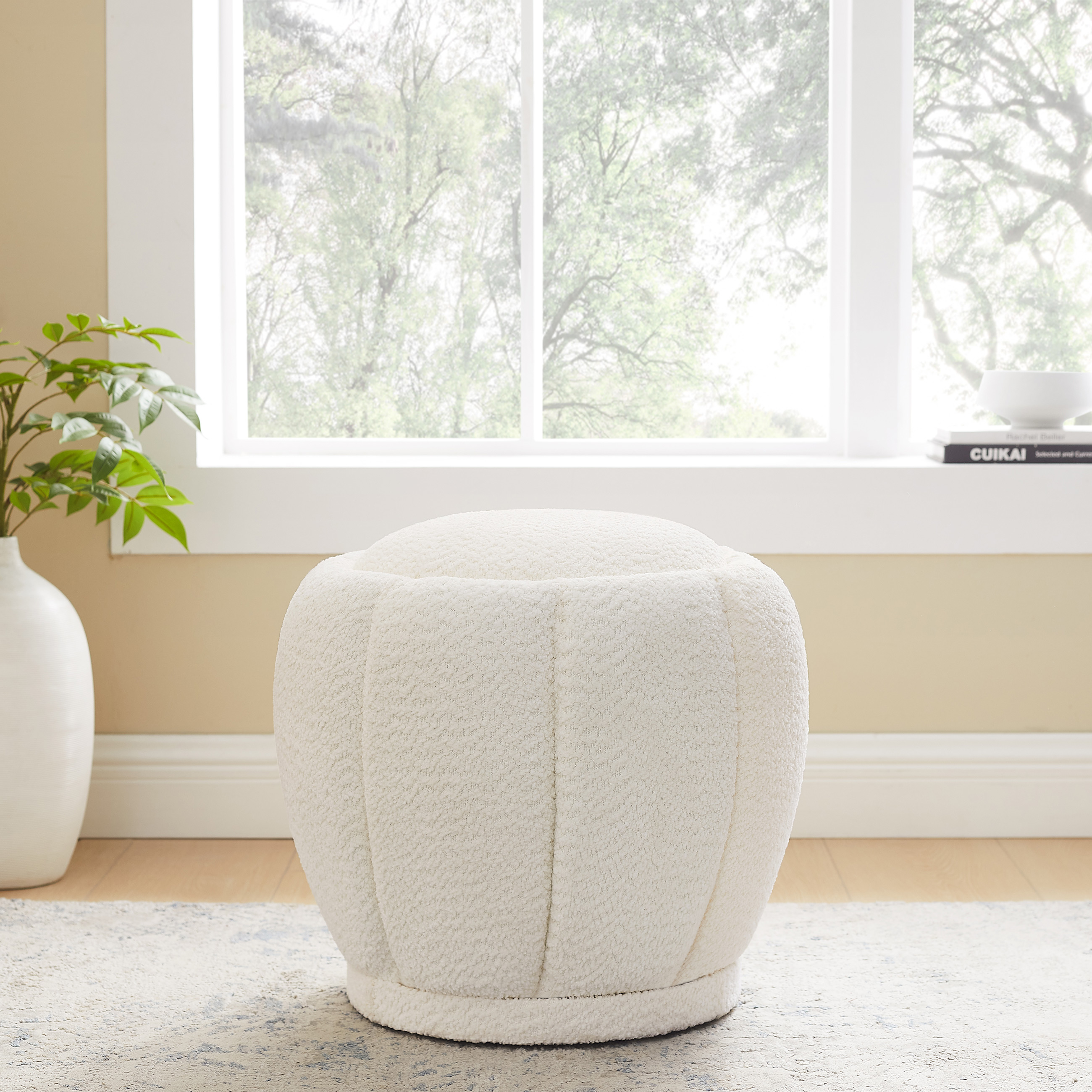 Swivel pouf store