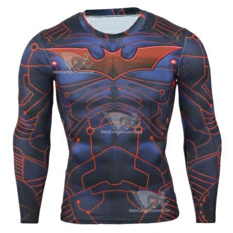 Batman Beyond Animated Long Sleeve Compression Rashguard ...