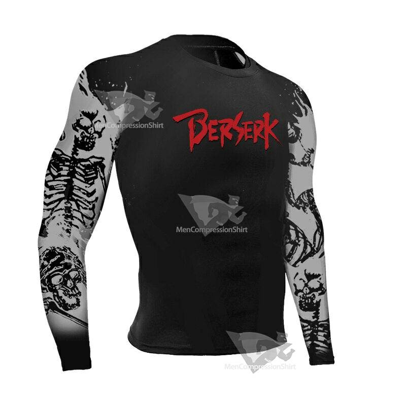 Berserk Red Long Sleeve Compression Shirt – MensCompressionShirt