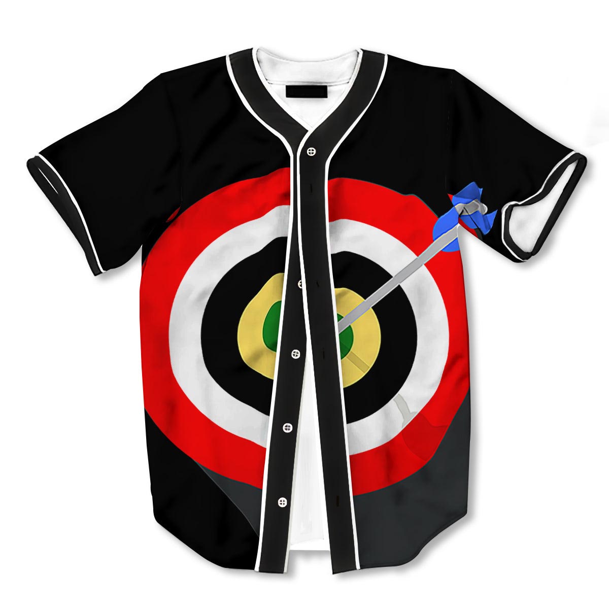 Darts Bullseye 3d Print Full Size Baseball Jerseys – MensCompressionShirt