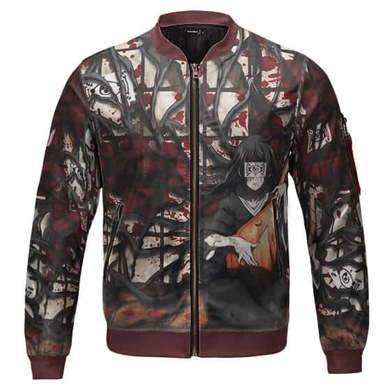 Infinity Castle Nakime Biwa Demon Anime Bomber Jacket ...