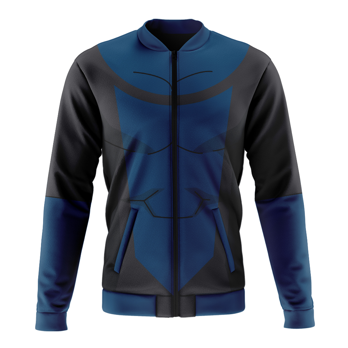 Invincible Sinister Mark Blue Bomber Jacket – MensCompressionShirt