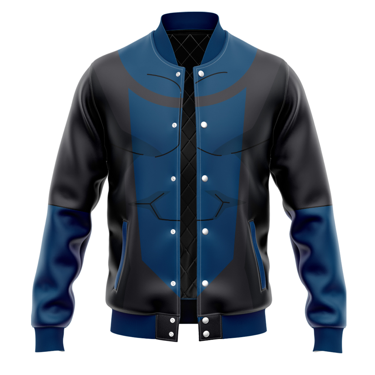 Invincible Sinister Mark Blue Varsity Jacket – MensCompressionShirt