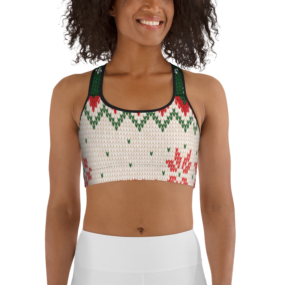 Christmas sports bra store