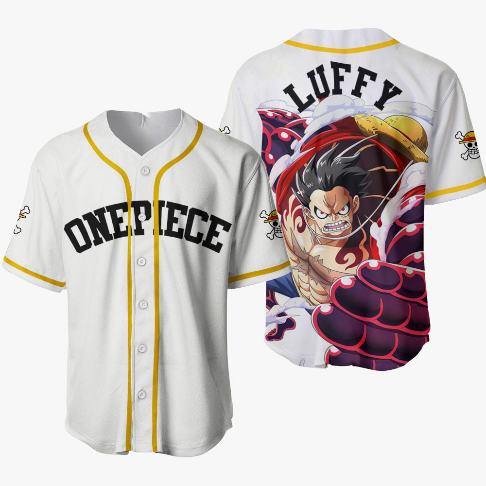 Luffy Gear 4 Anime Baseball Jersey – MensCompressionShirt