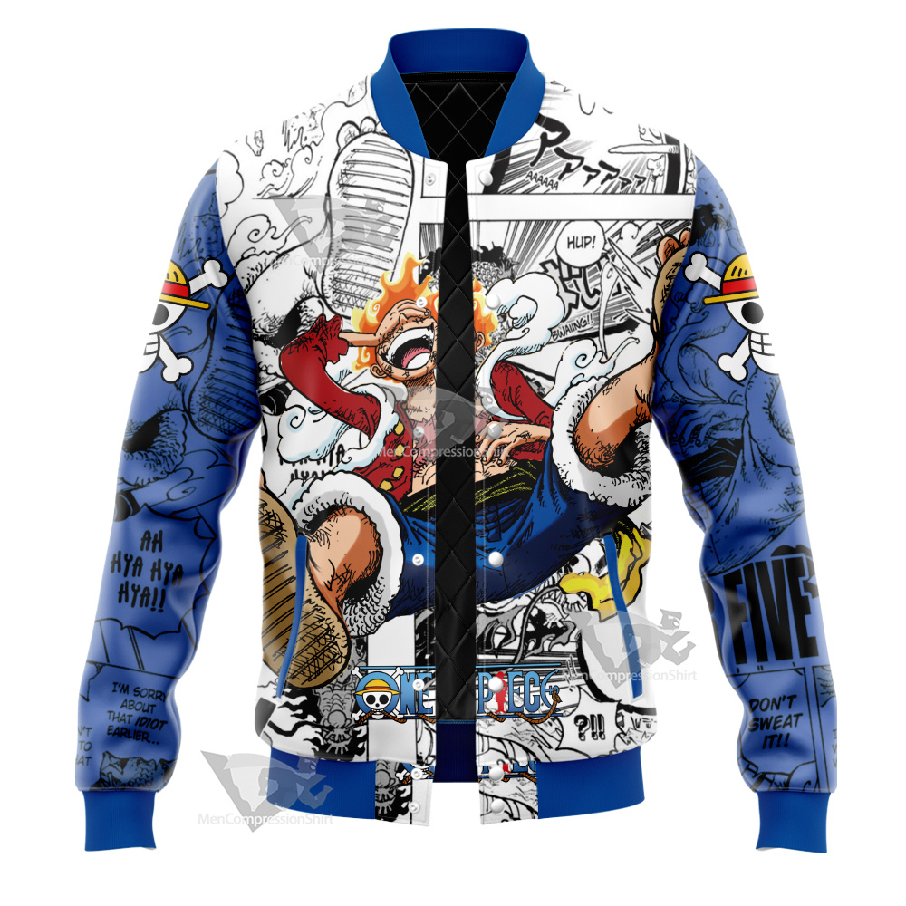 Luffy Gear One Piece Varsity Jacket – MensCompressionShirt
