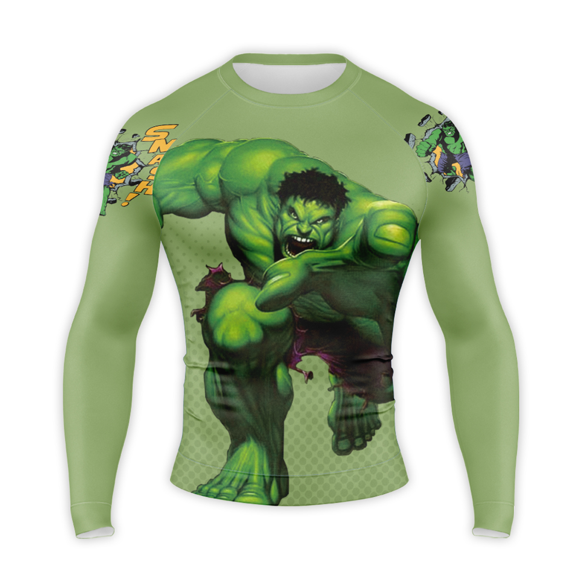 Marvel Green Hulk Long Sleeve Compression Shirt – MensCompressionShirt