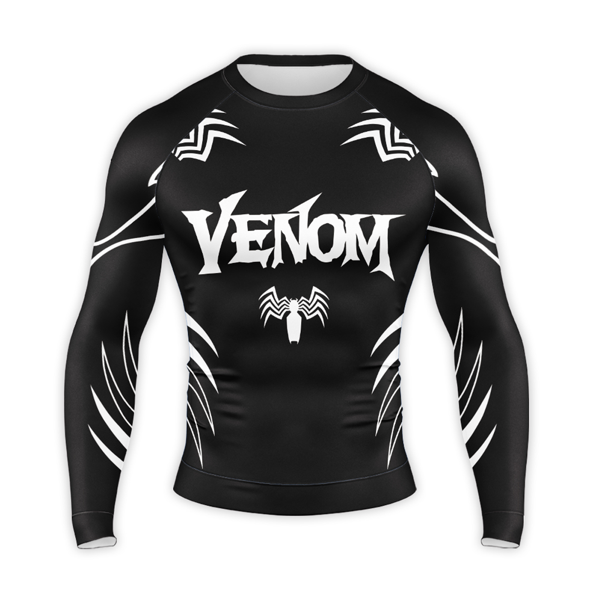 Marvel Venom Symbol Black Long Sleeve Compression Shirt ...