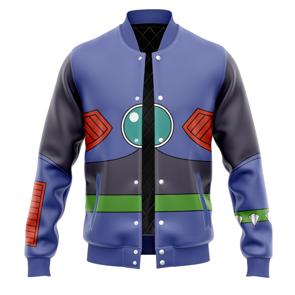 Mega Man Plant Man Varsity Jacket – MensCompressionShirt