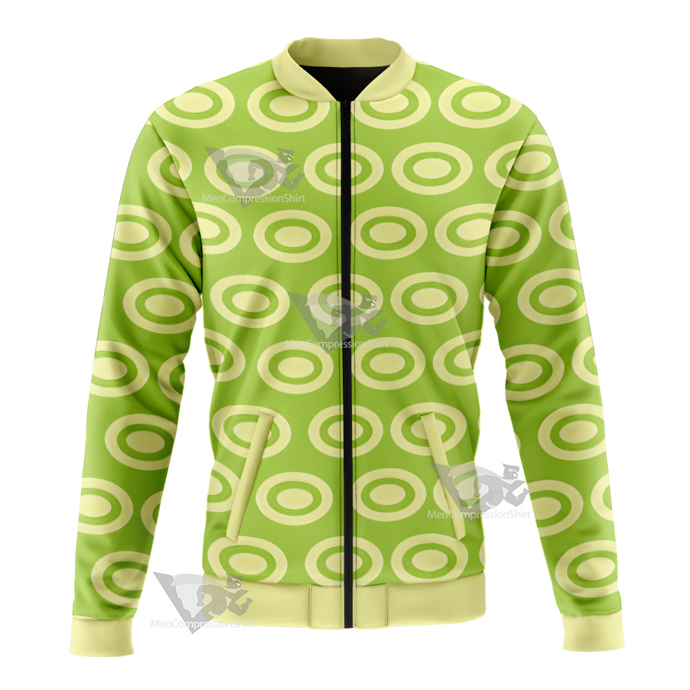 Nami Stampede Green Bomber Jacket – MensCompressionShirt