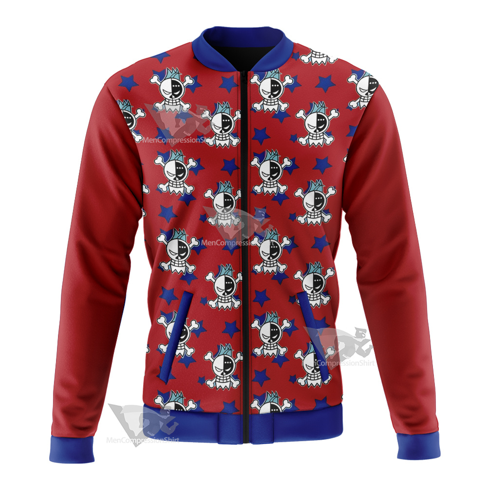 One Piece Franky Skull Flag Bomber Jacket – MensCompressionShirt