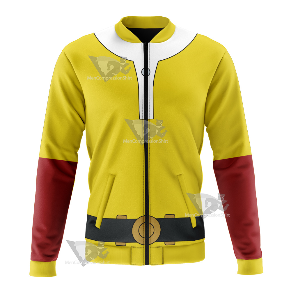 One Punch Man Saitama Bomber Jacket – MensCompressionShirt
