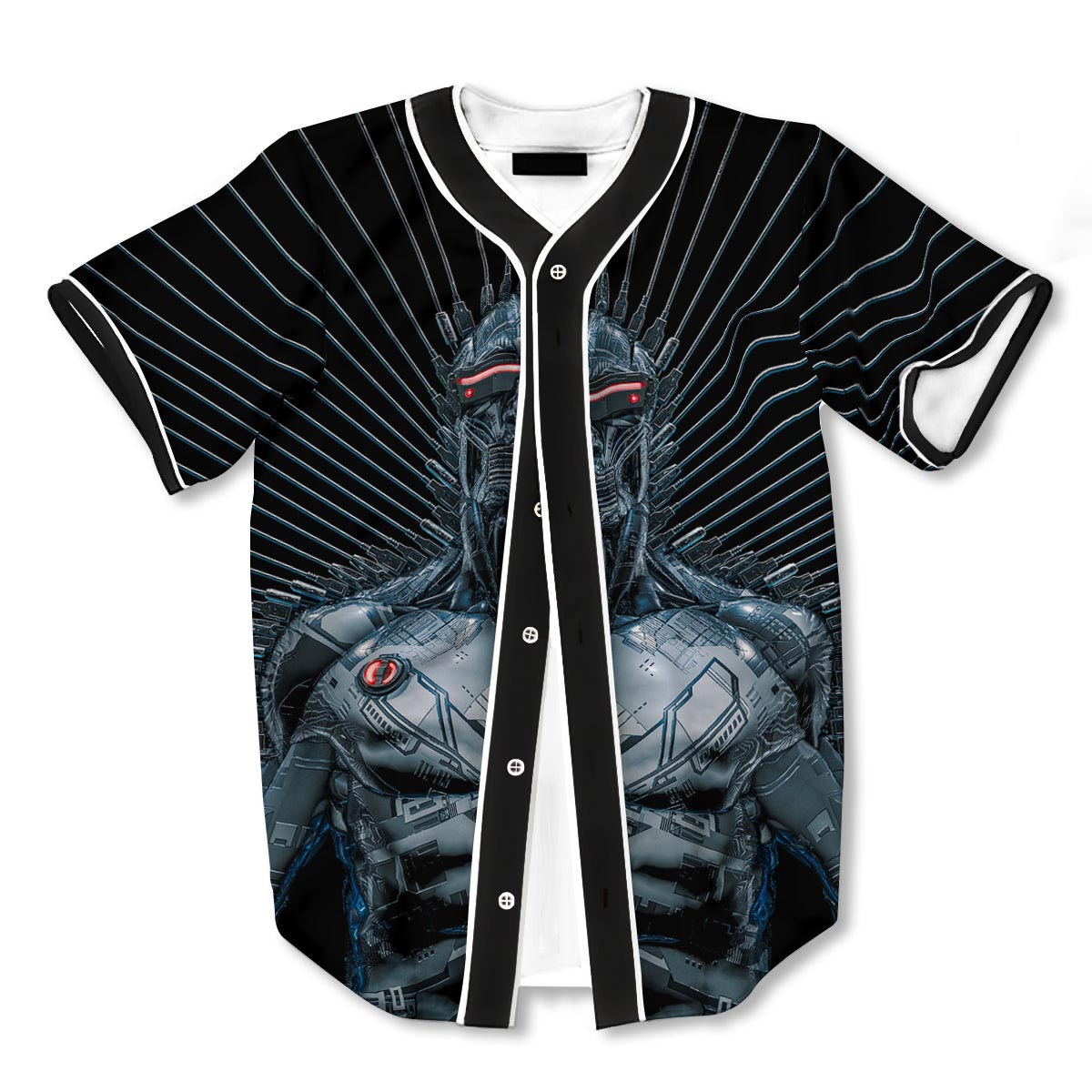 Robot Connection 3d Print Full Size Baseball Jerseys – MensCompressionShirt
